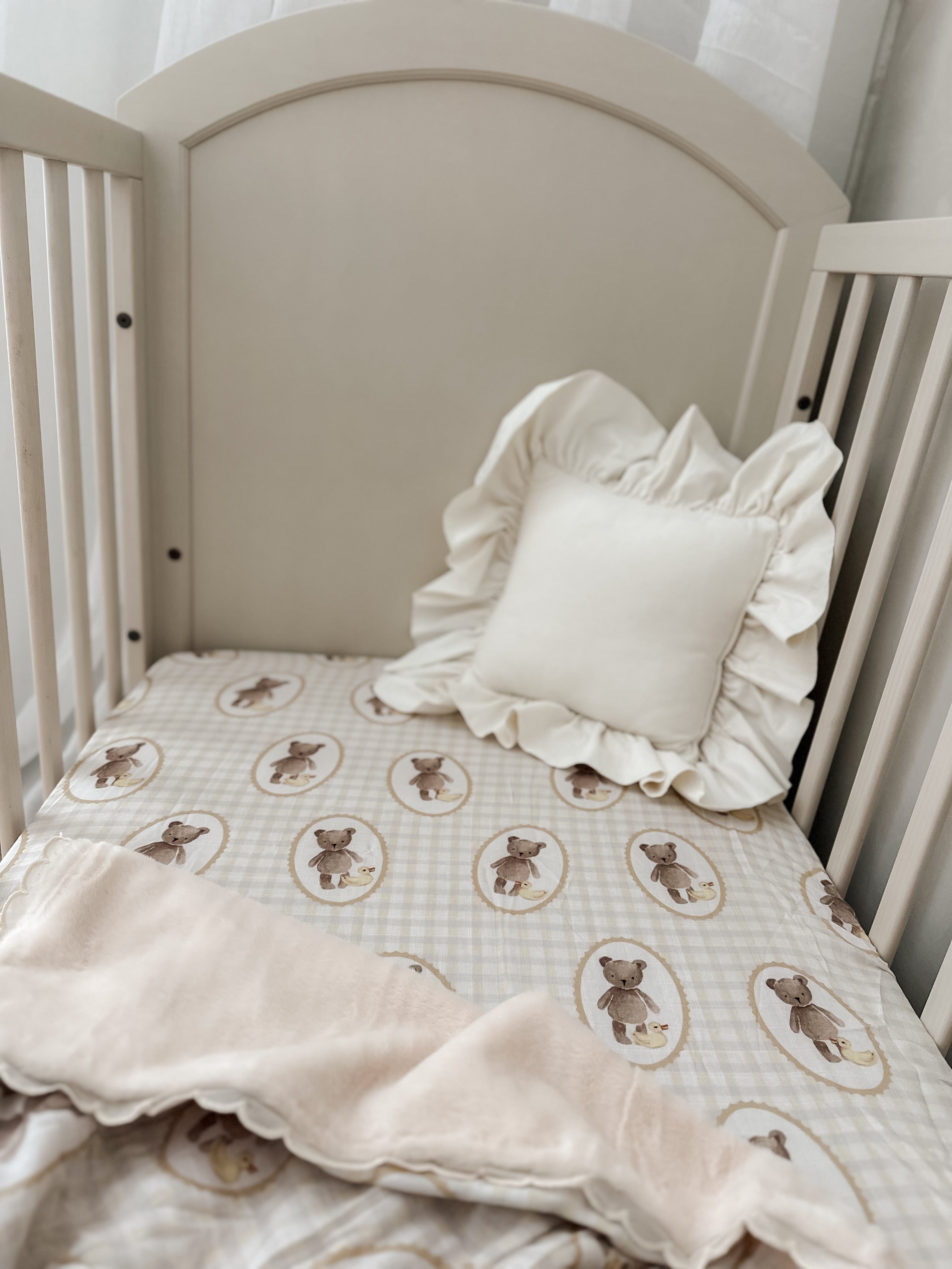 Ted & Duck Fitted Cot Sheet – Pop Ya Tot