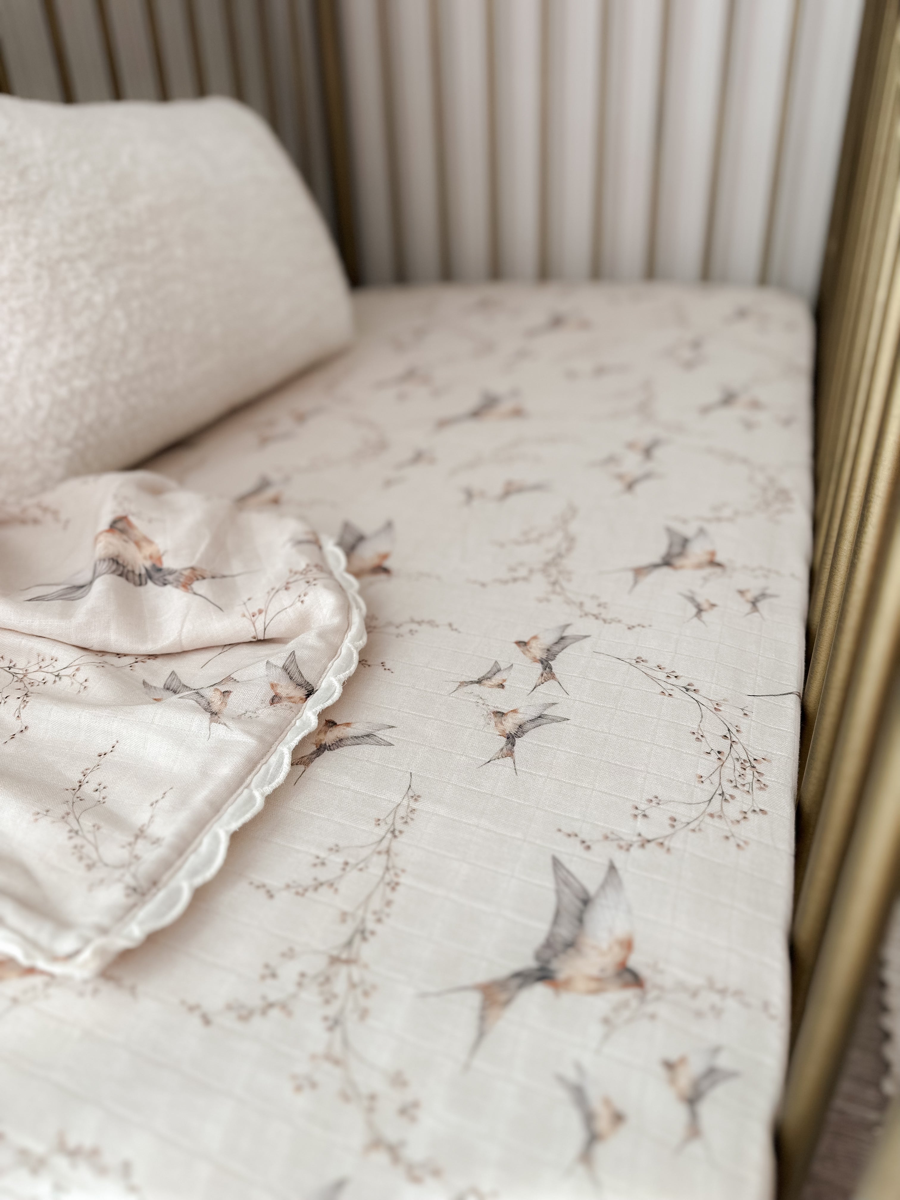 Nightingale Fitted Cot Sheet – Pop Ya Tot